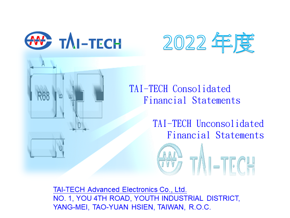 2022 Financial Information - Tai-Tech